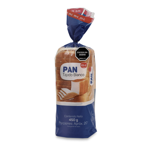 PAN TAJADO M&C BLANCO 450G