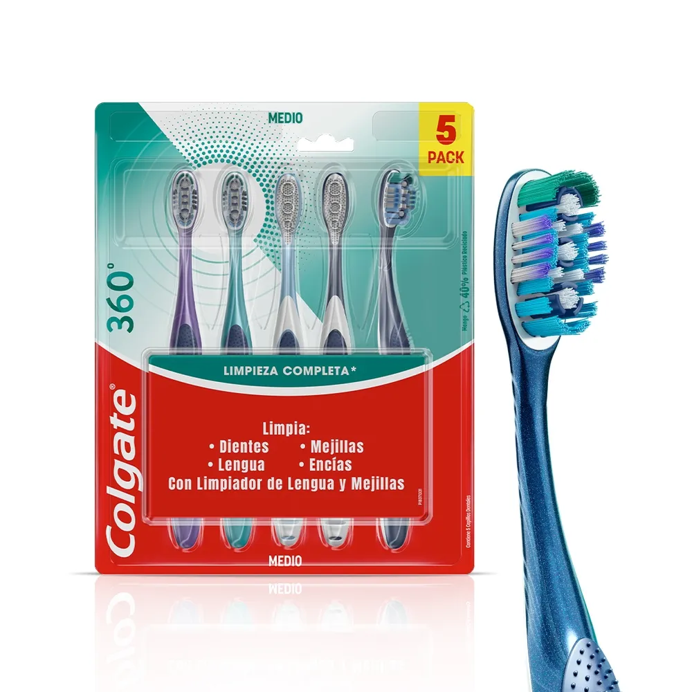 CEPILLO DENTAL COLGATE 360 BASE X5U